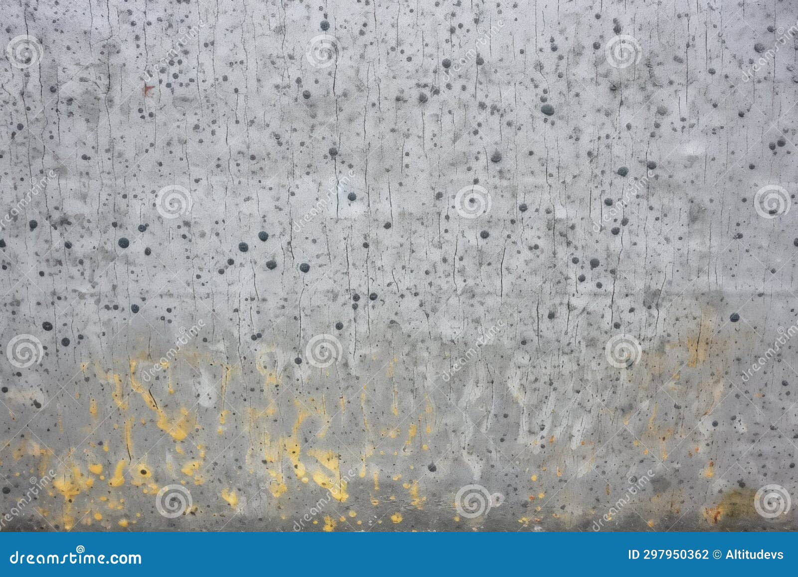 Concrete Wall Pockmarked by Rain Stock Illustration - Illustration of ...