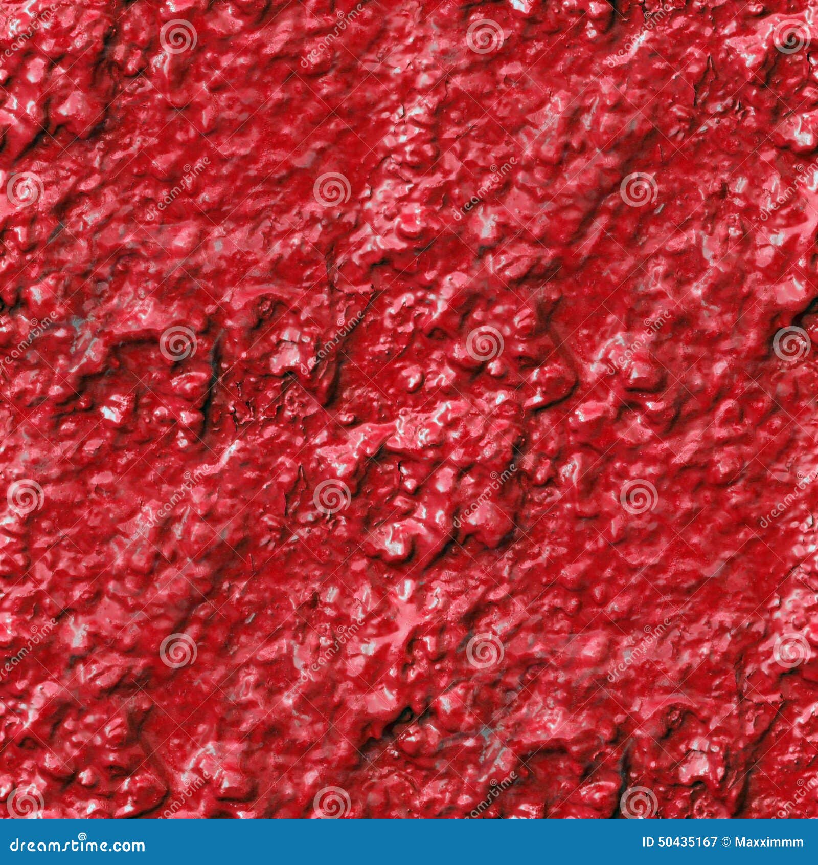 Concrete Wall of Red Paint Drips Rough Surface Stock Image - Image of ...