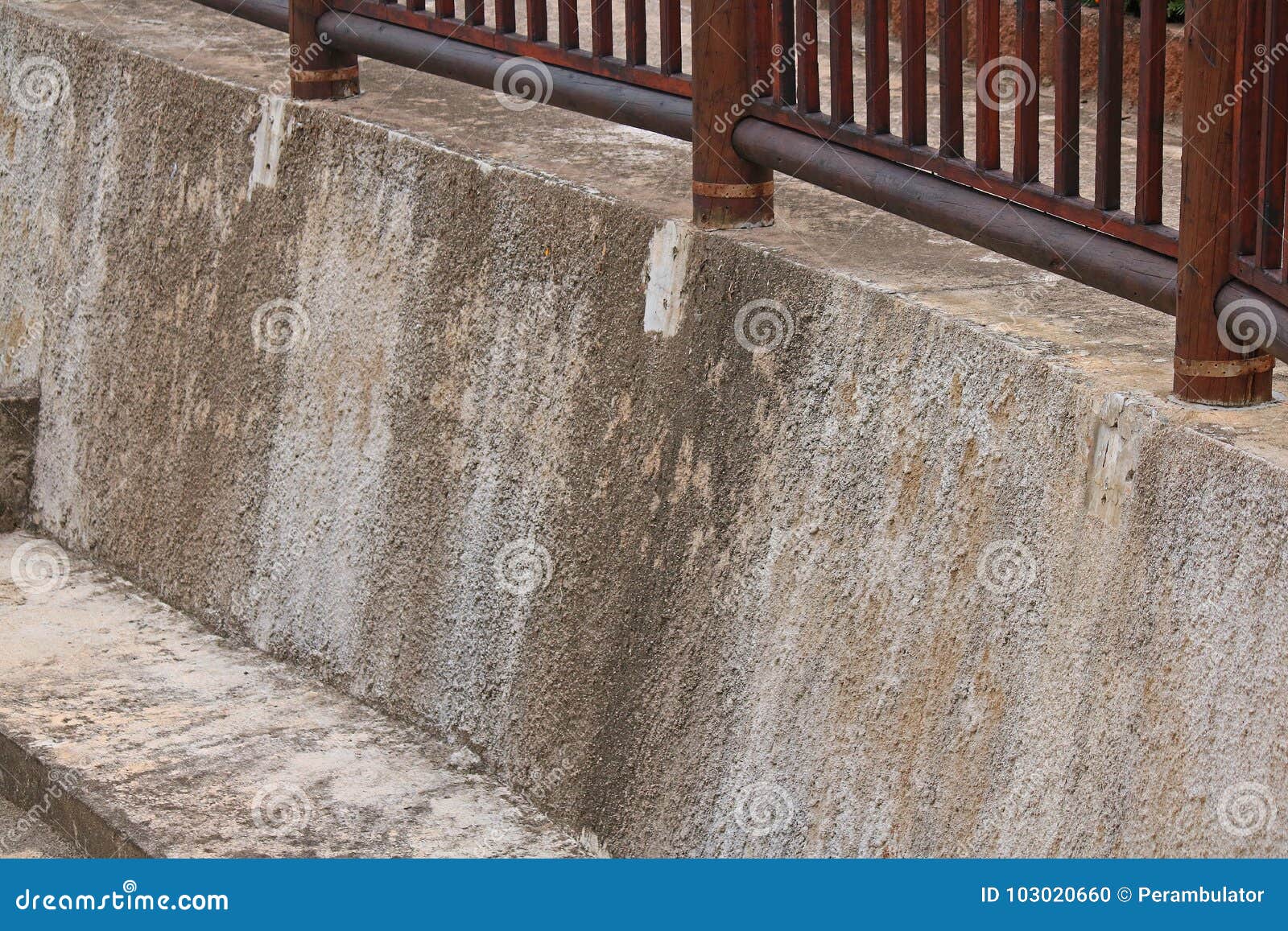 CONCRETE WALL with ROUGH TEXTURE Stock Photo - Image of rough, railing ...