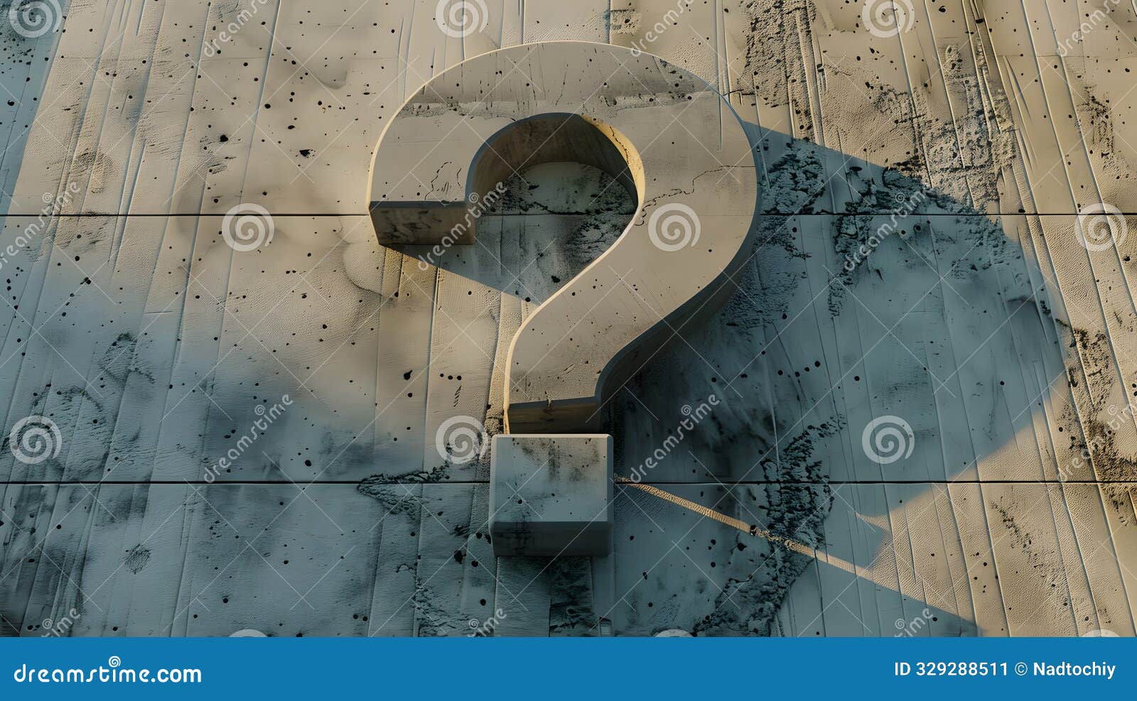 Concrete Wall with a Shadow in the Shape of a Question Mark Stock Image ...