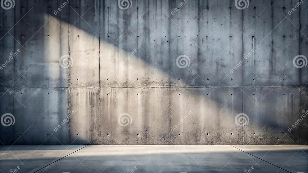 Concrete Wall with Shadow Texture: Abstract and Dramatic Generative AI ...