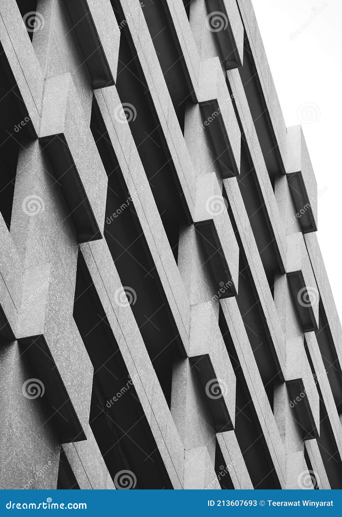 Concrete Wall Square Block Geometry Pattern Architecture Details Stock ...