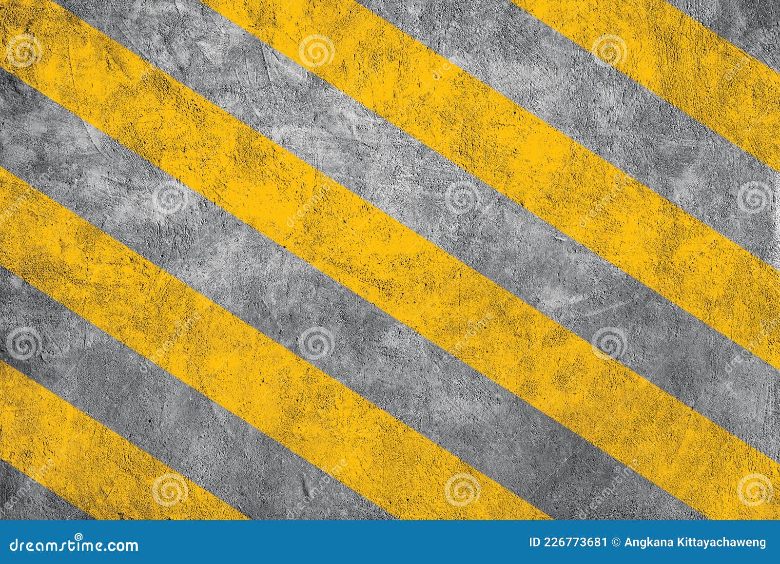 Yellow Caution Warning Lines on Concrete Floor Grunge Texture ...