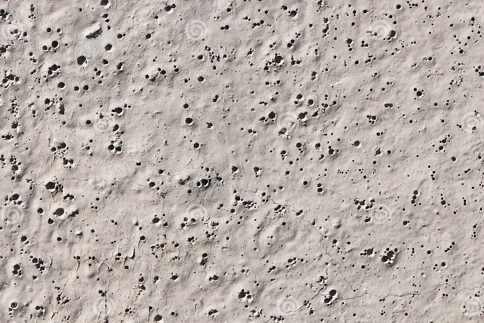 Concrete Wall Texture with Cement Bubbles Stock Image - Image of bare ...