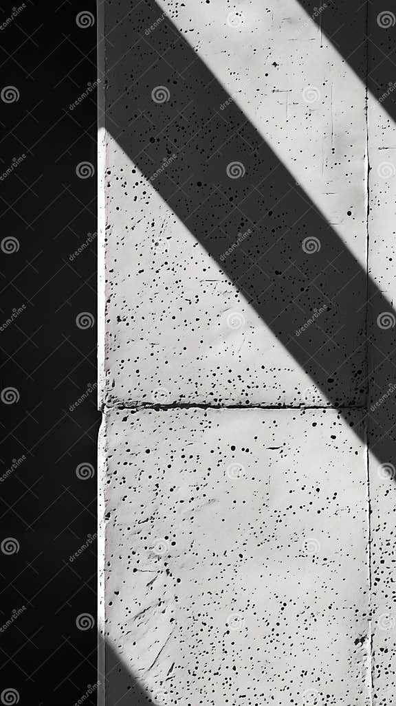 Concrete Wall Texture with Sunlight and Shadow Stock Photo - Image of ...