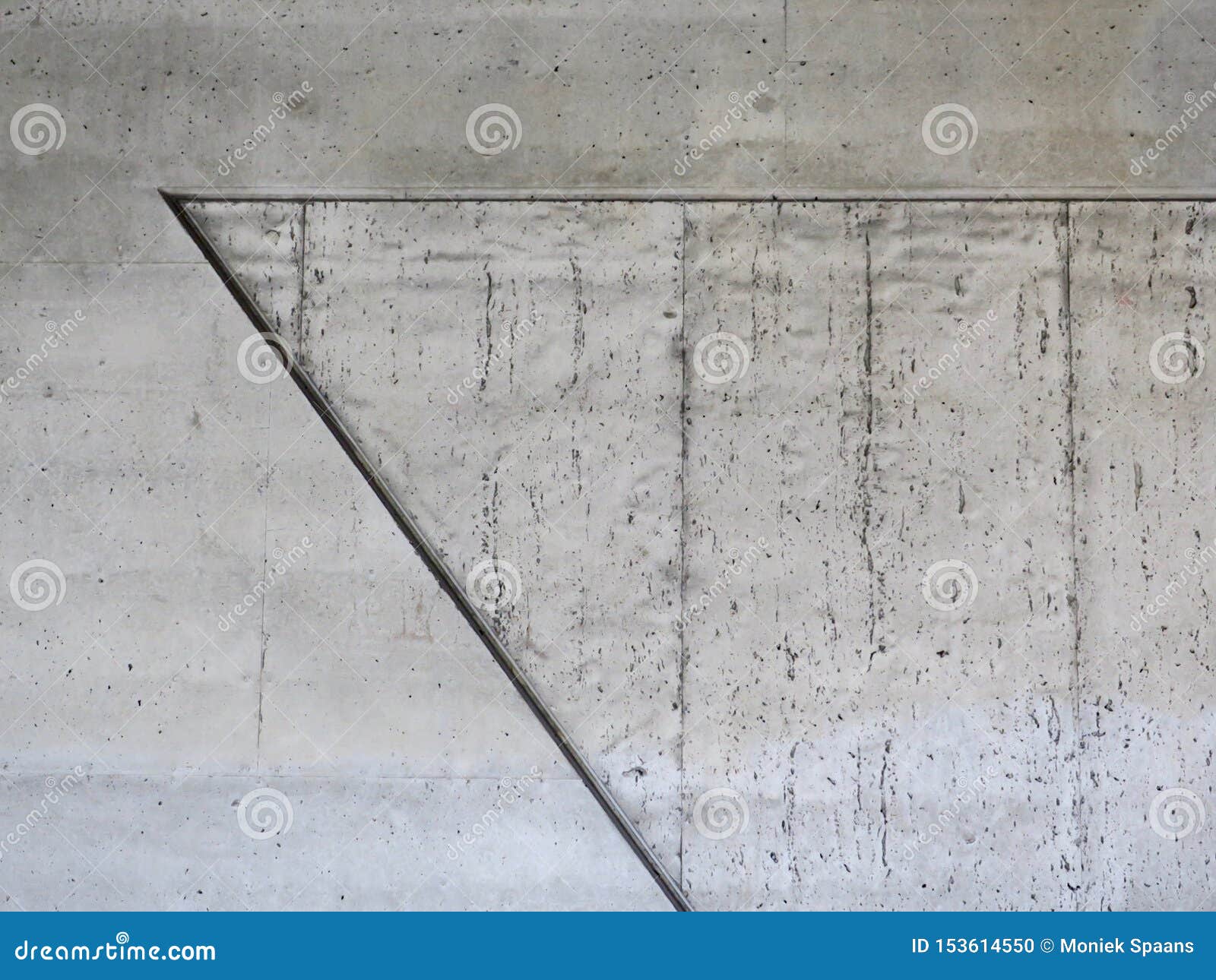 Concrete Wall with Triangle in a Train Station in Amsterdam Stock Photo ...