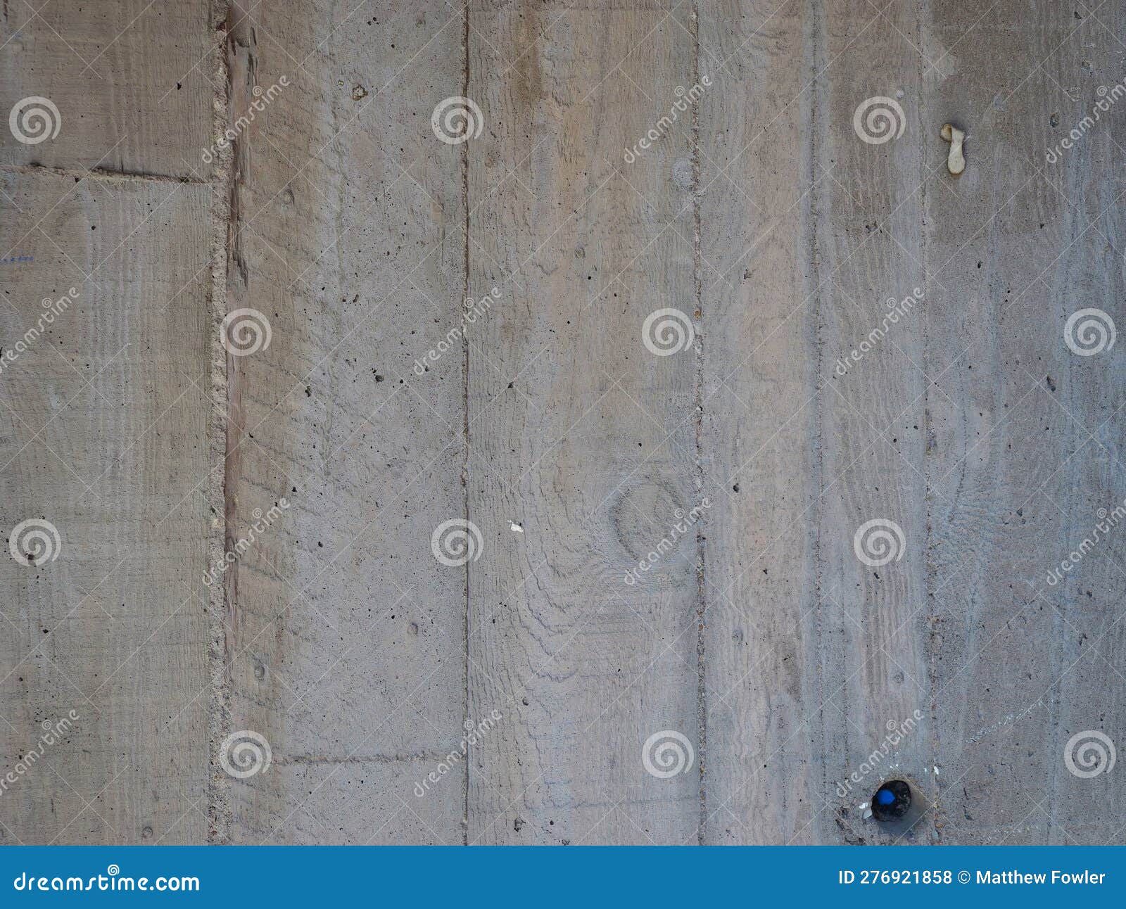 Concrete Wall with Vertical Wood Patterns Stock Photo - Image of blue ...