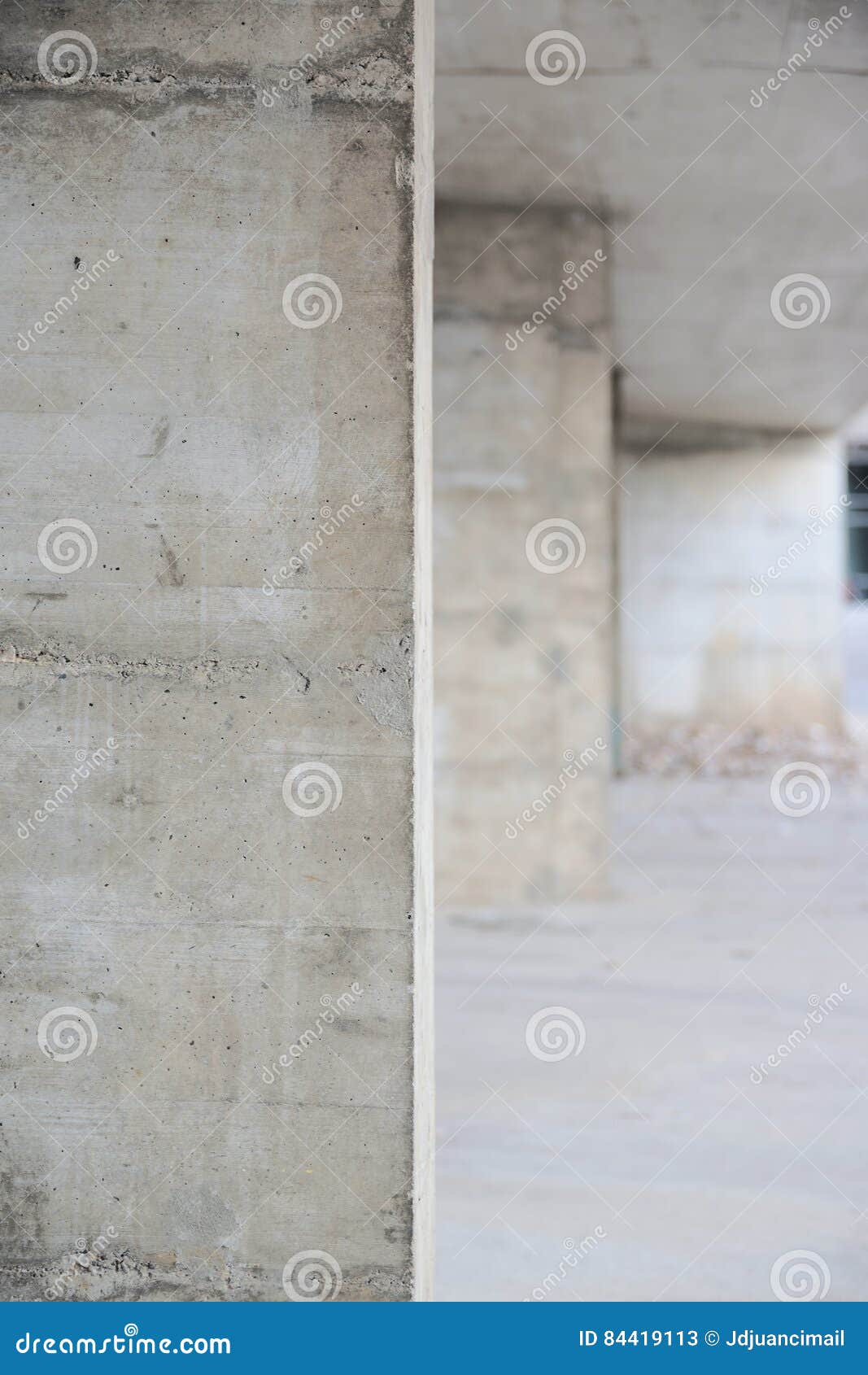Concrete Walls Perspective Background. Vanishing Point Stock Image ...