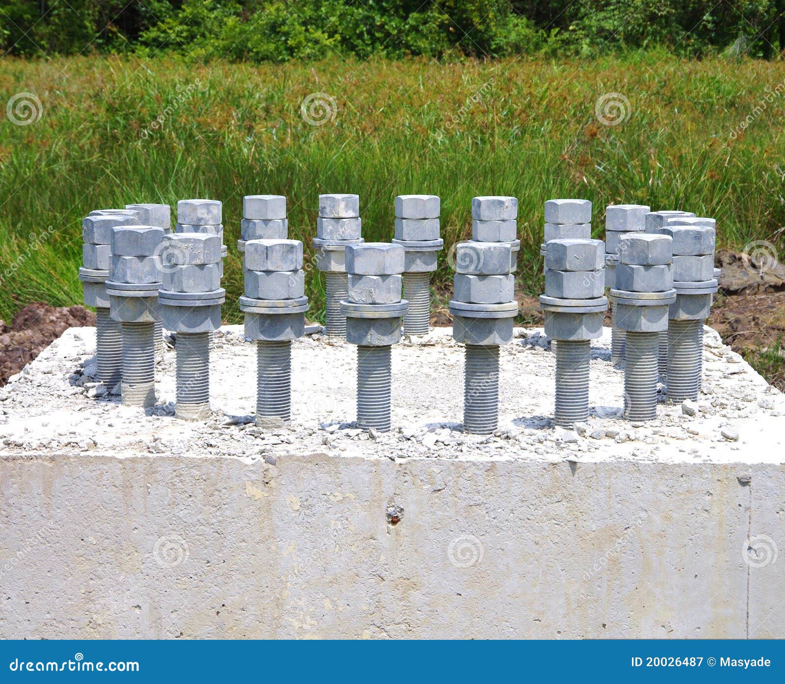 Concrete Washers Bolts Nuts Stock Image - Image of connection, bolts ...