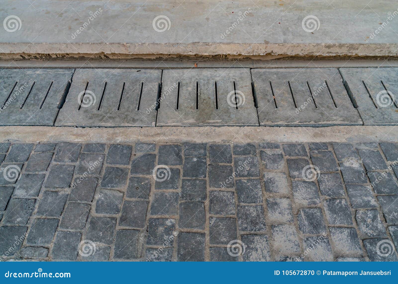 Concrete Water Drain stock photo. Image of concrete - 105672870