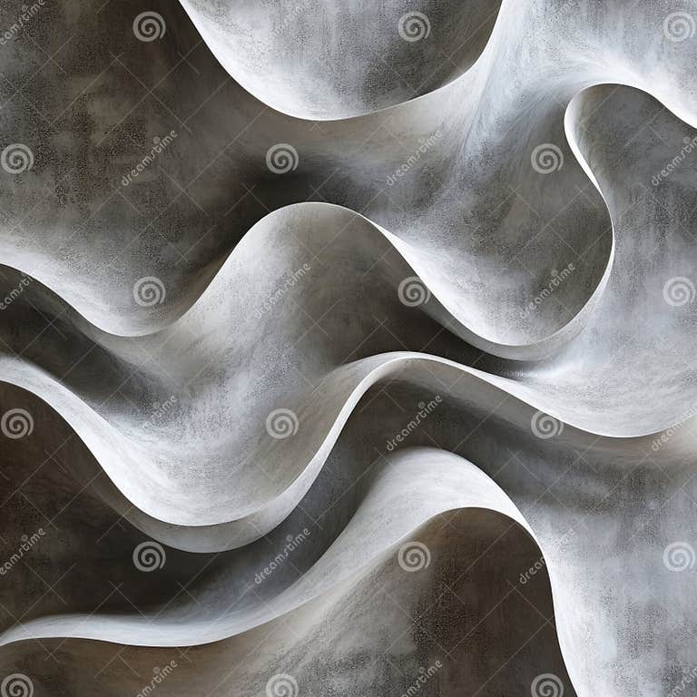 Concrete Waves stock illustration. Illustration of geometric - 335081918