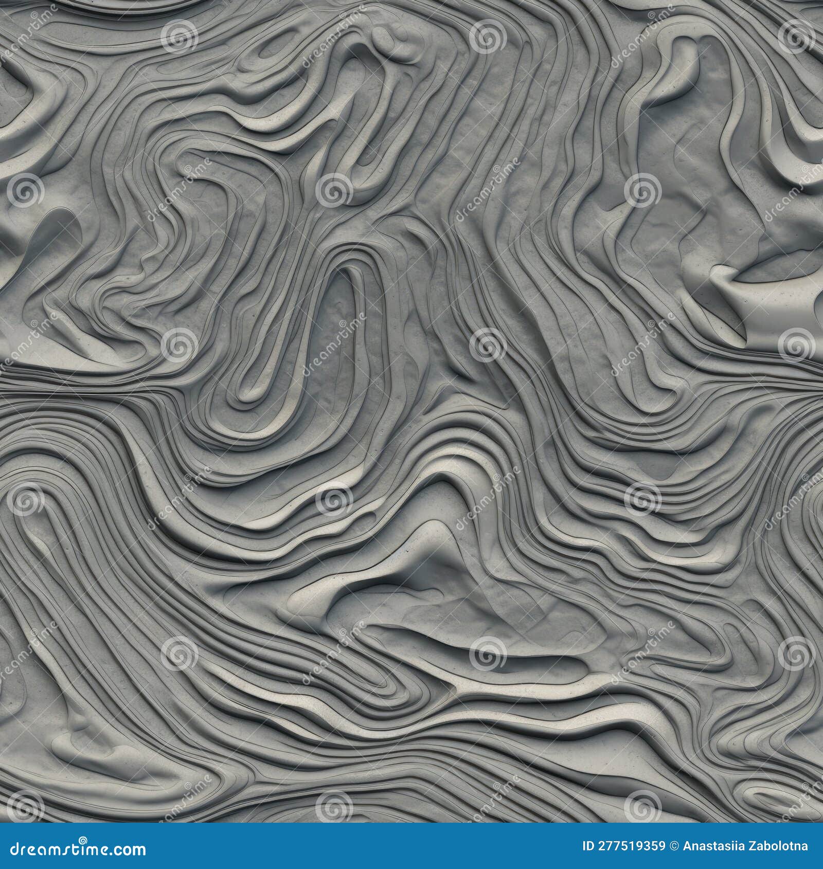 Concrete with Wavy, Fluid Pattern. Infinite, Seamless Backgrounds ...