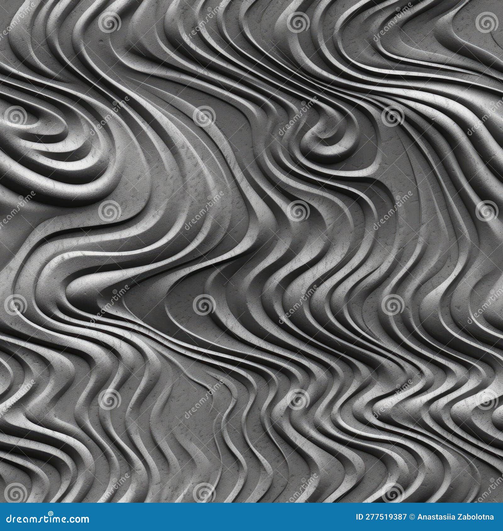 Concrete with Wavy, Fluid Pattern. Infinite, Seamless Backgrounds ...