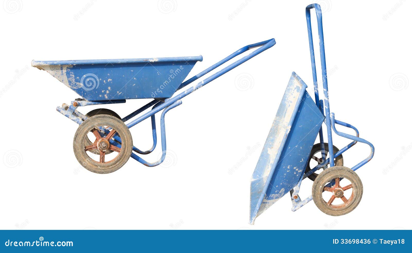 Concrete wheel barrow stock photo. Image of wheelbarrow - 33698436