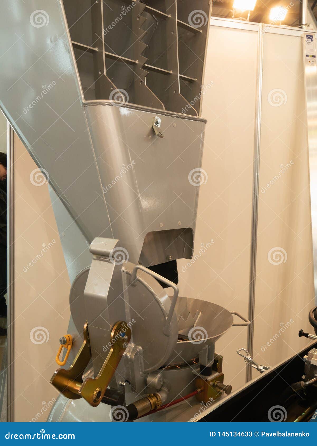 Concrete Wood Dough Timber Log Mixer Processing Machine Stock Image ...