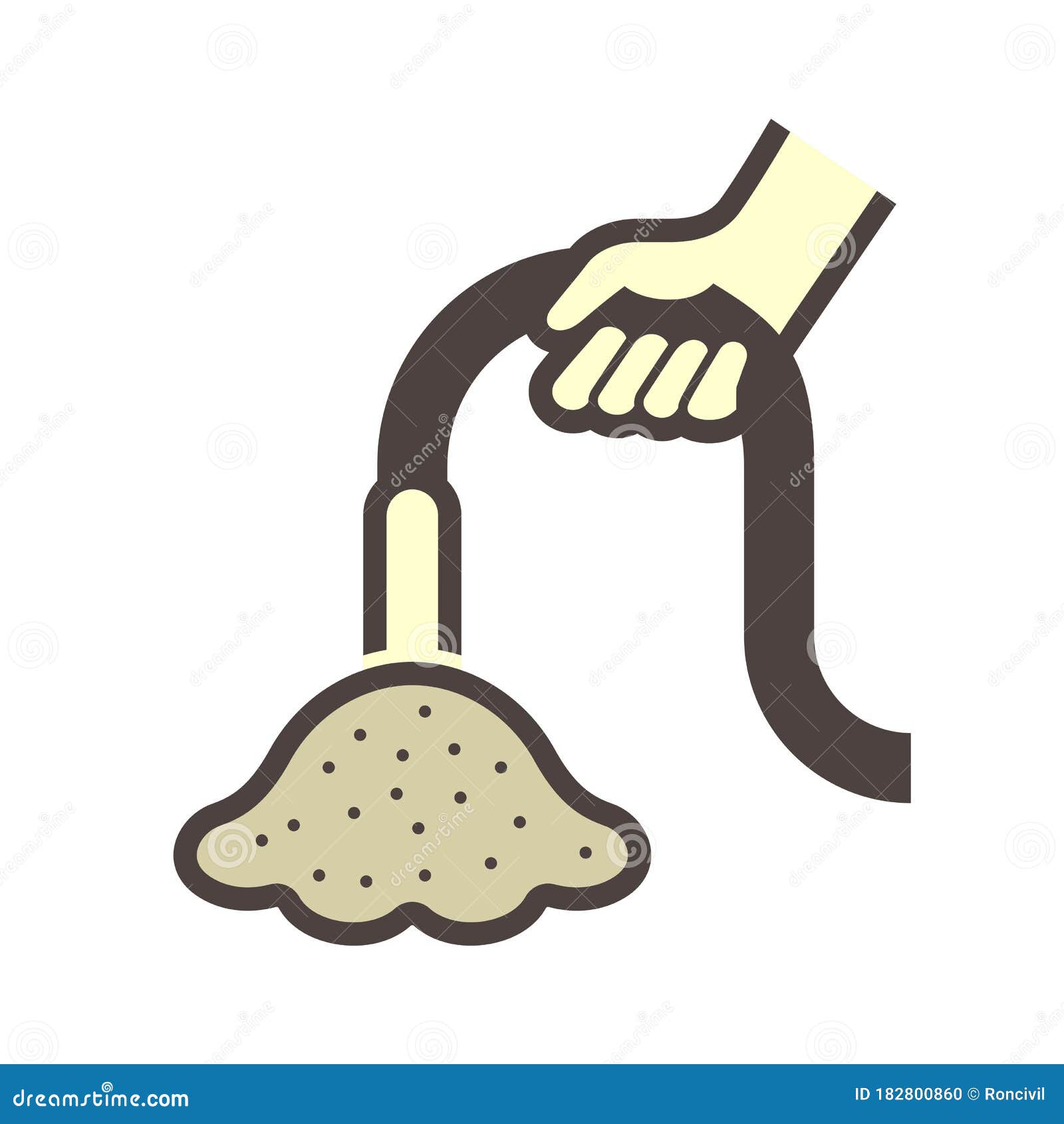 Concrete Work Line Icons Collection. Pouring, Reinforcement, Paving ...