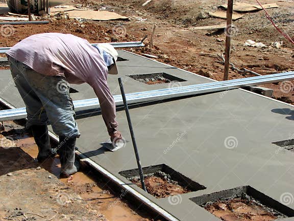 Concrete Worker stock image. Image of trade, smooths, laborer - 1735161