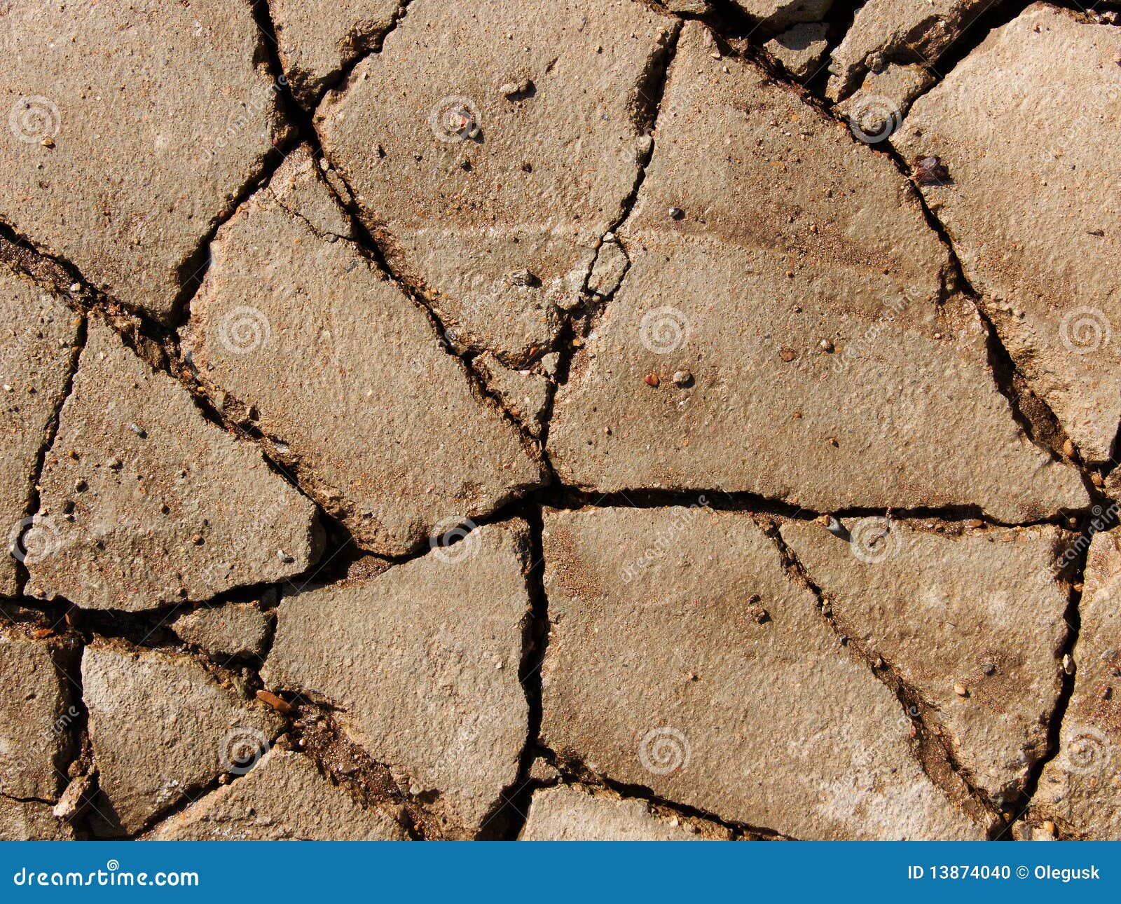 Concreto del camino roto foto de archivo. Imagen de concreto - 13874040