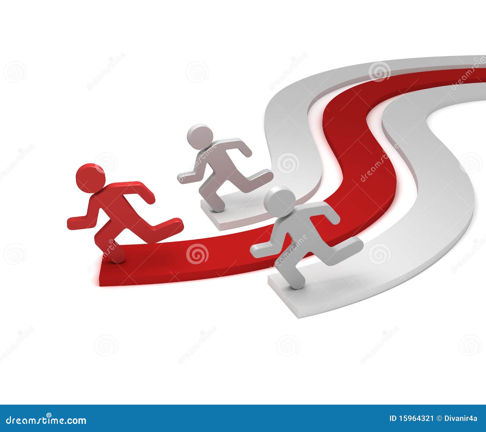 Concurrentie stock illustratie. Illustration of geïsoleerd - 15964321