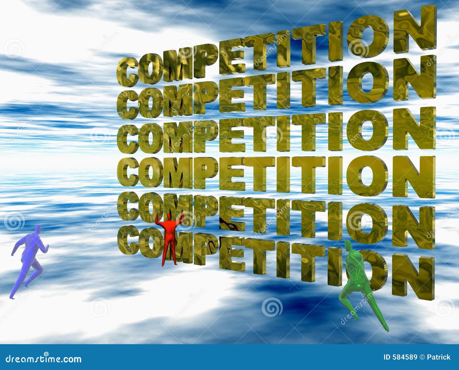 Concurrentie, de looppas. stock illustratie. Illustration of ...