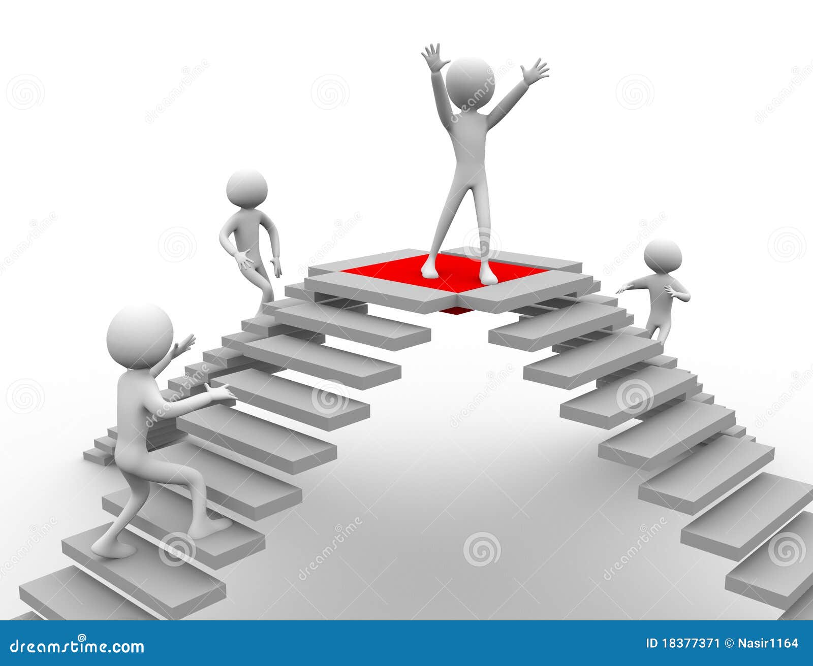 Concurrentie voor succes stock illustratie. Illustration of klimmen ...