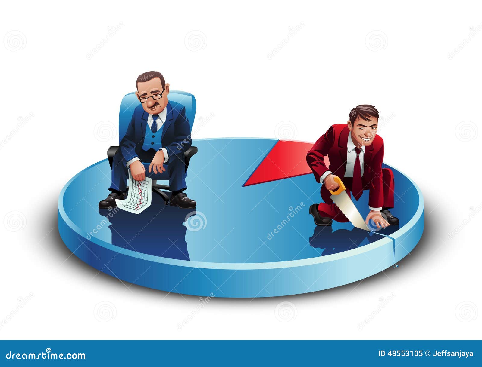 Concurrentie in zaken vector illustratie. Illustration of samenvatting ...