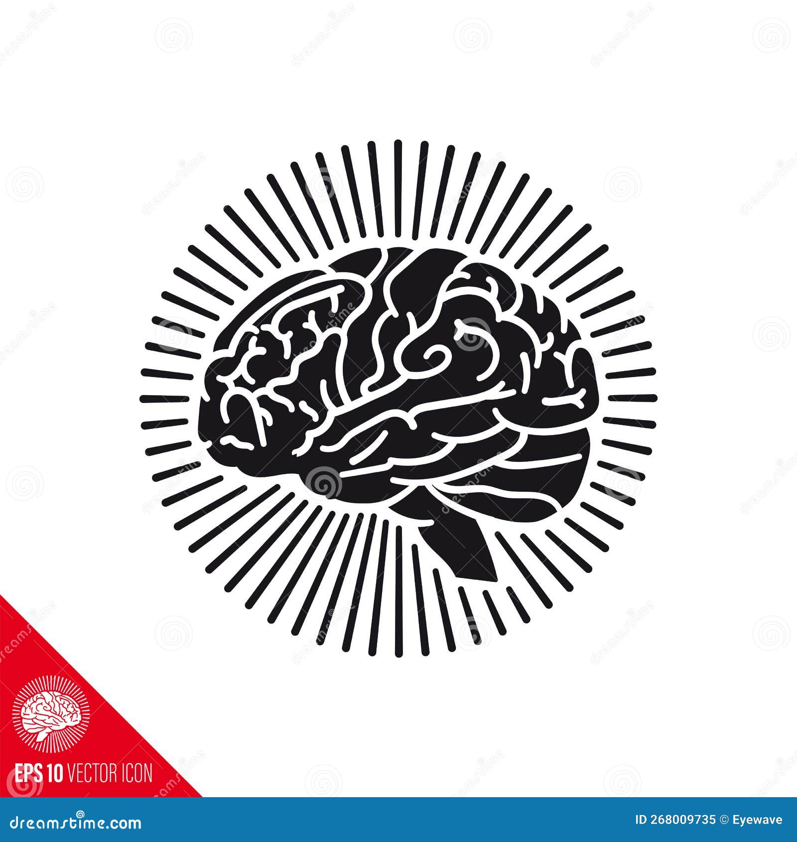 Concussion Symbol Vector Icon Stock Vector - Illustration of medicine ...
