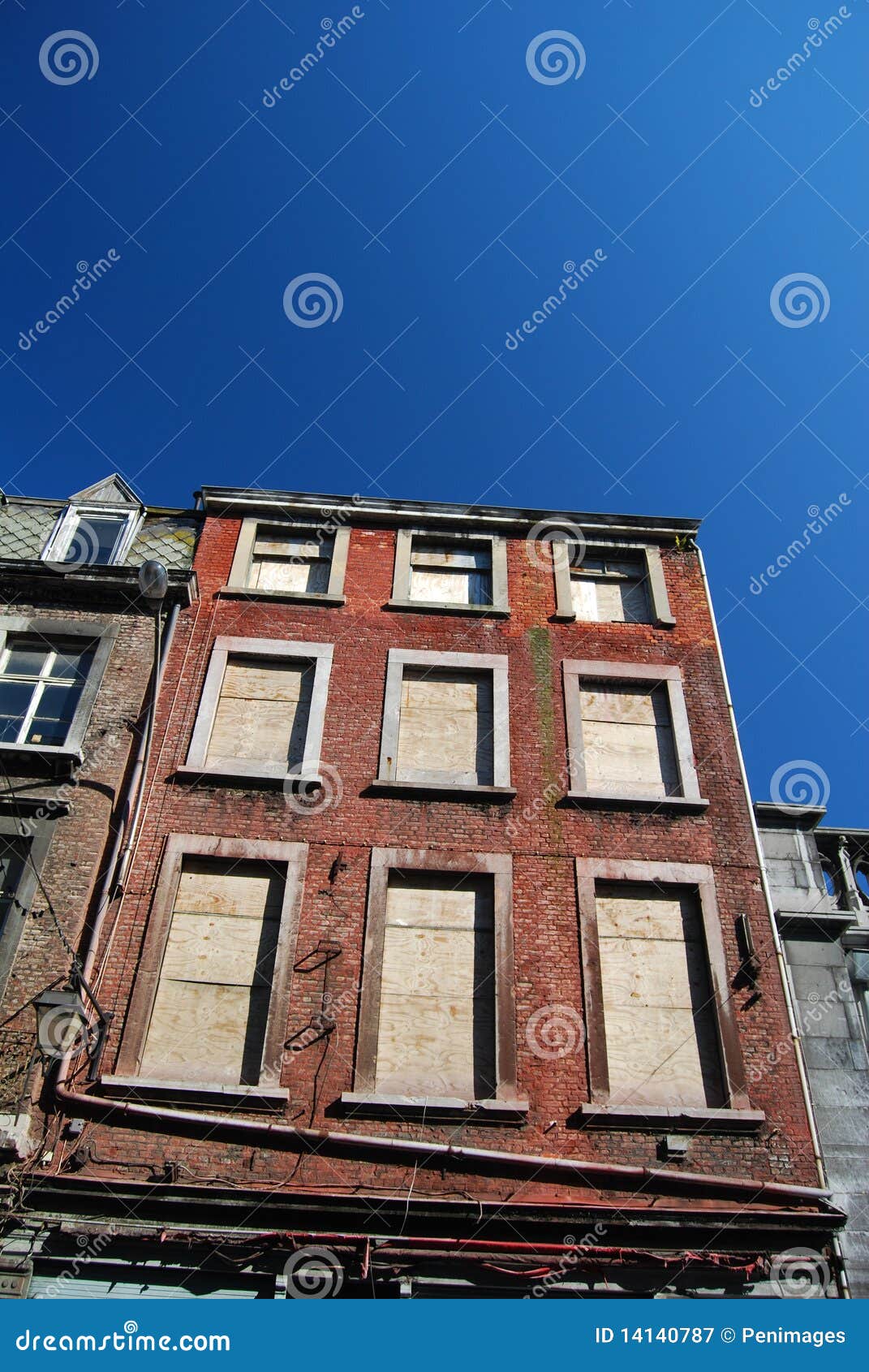 Condemn building stock image. Image of facade, flat, beautiful - 14140787