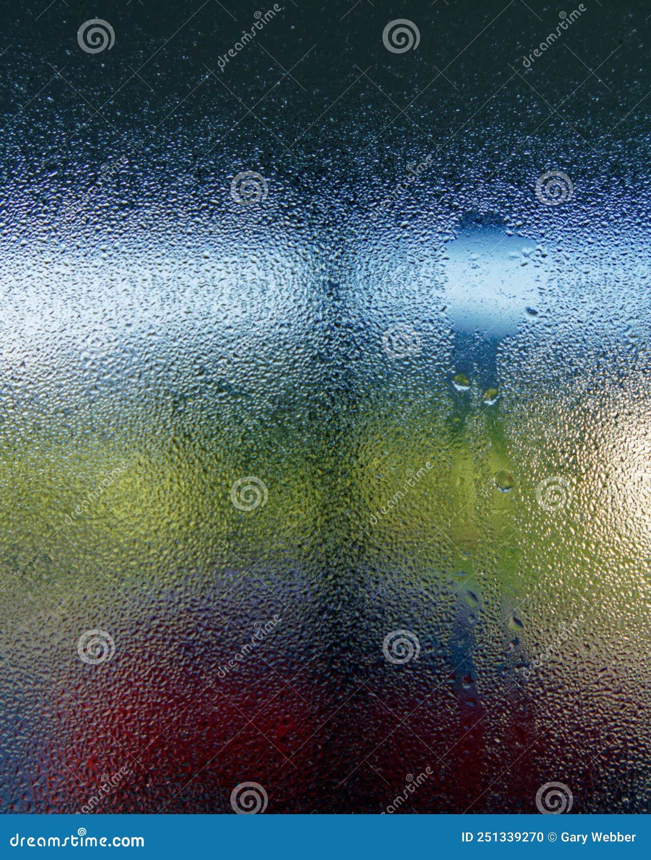 Condensation on the Inside of a Window in a Cold Damp House Stock Photo ...