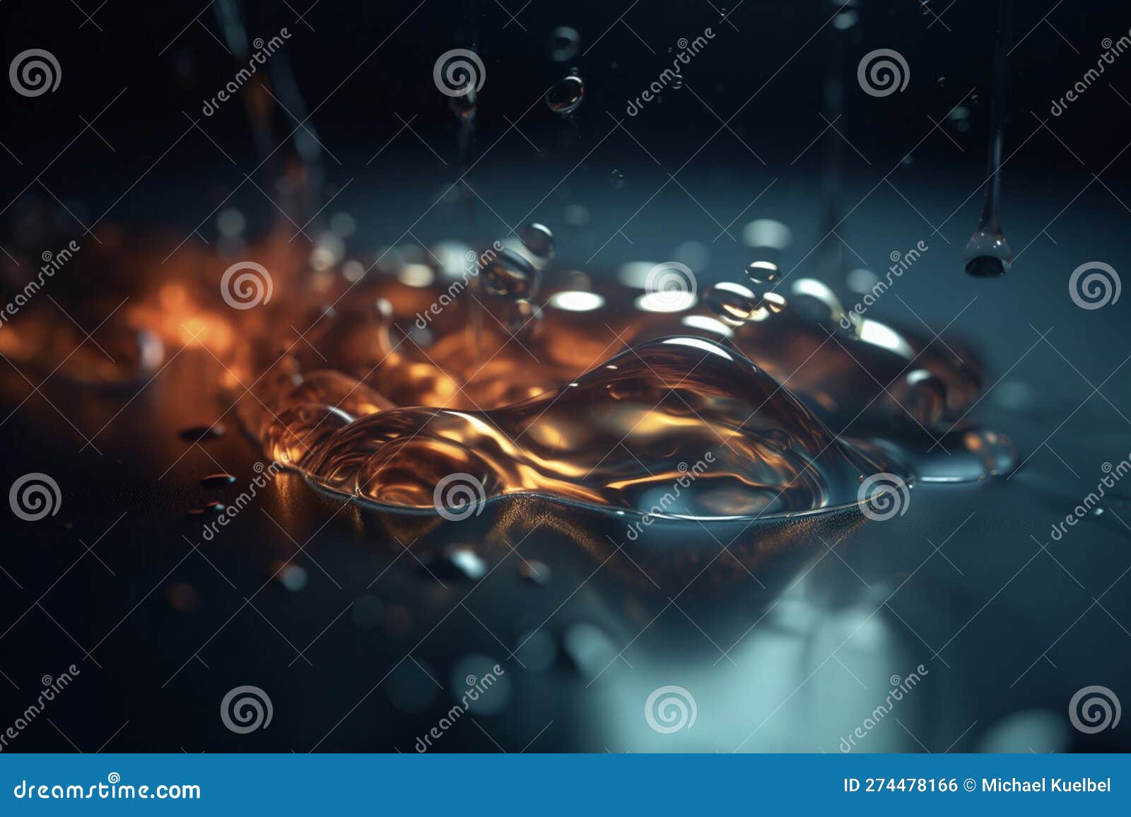 Condensation Process in Action: AI-generated Illustration Stock ...