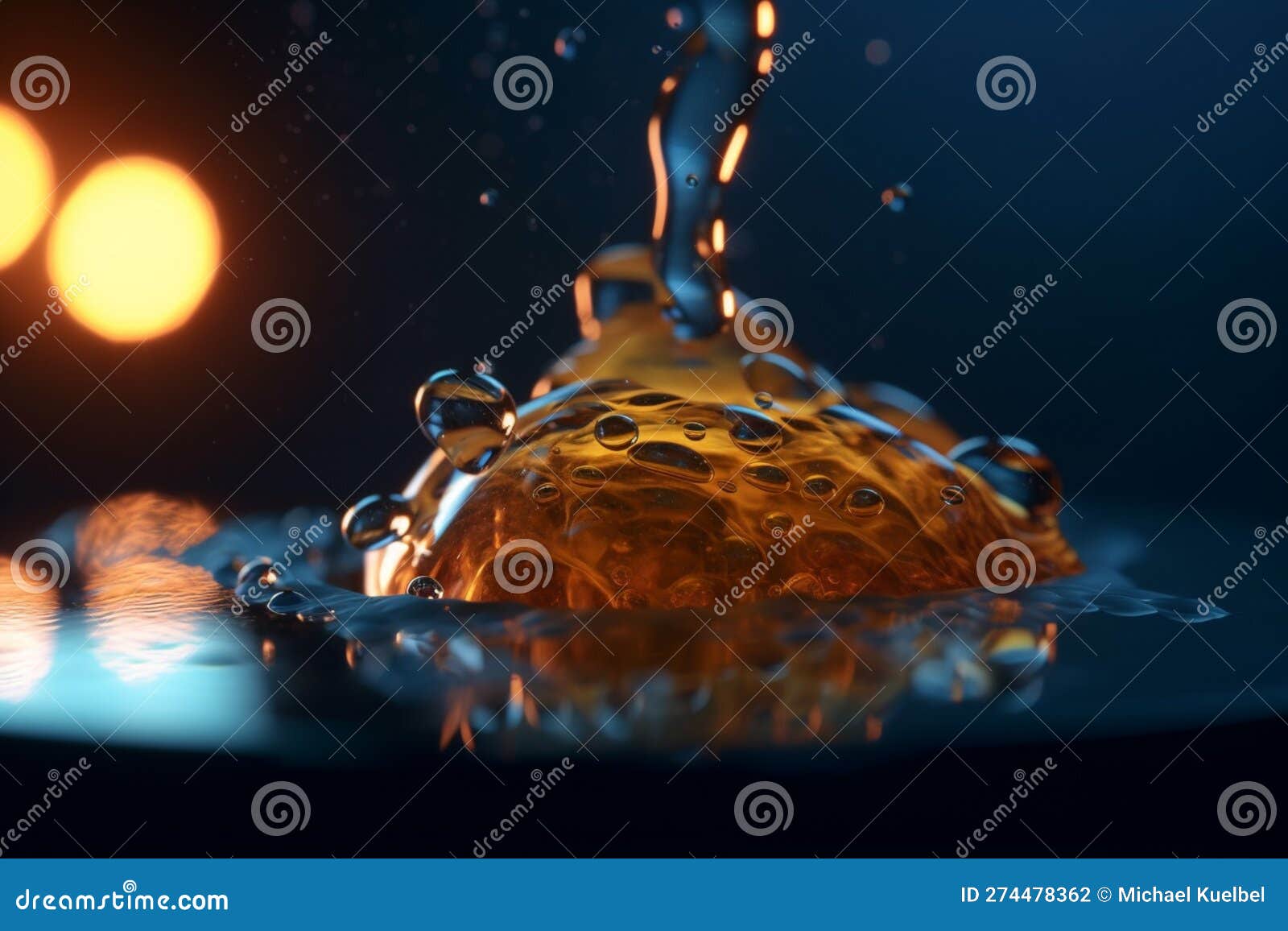 Condensation Process in Action: AI-generated Illustration Stock ...