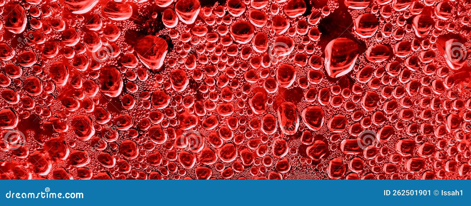 Condensation Red Water. Real Background with Texture Drops on Glass ...