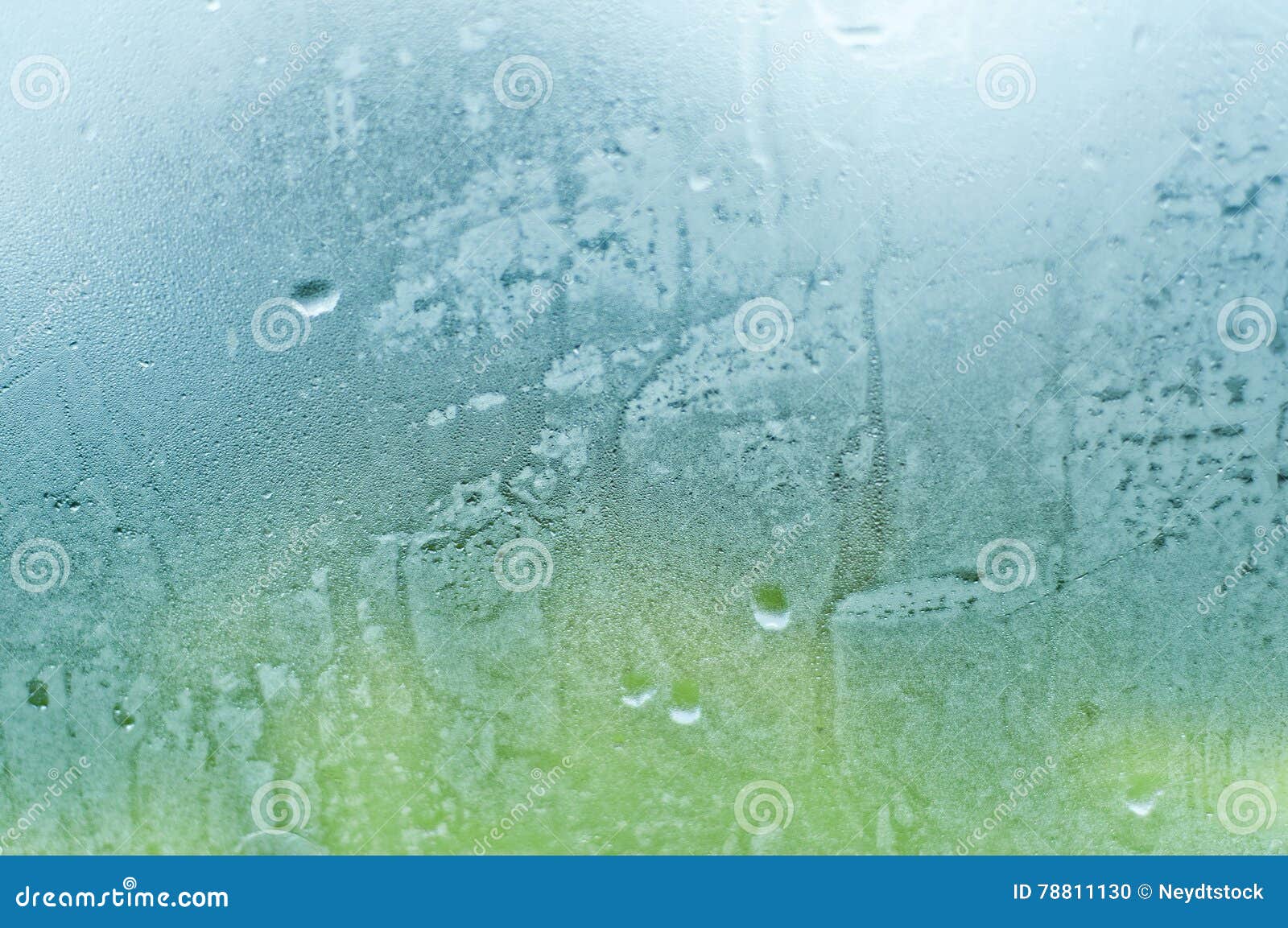 Condensation on windows stock photo. Image of green, abstract - 78811130