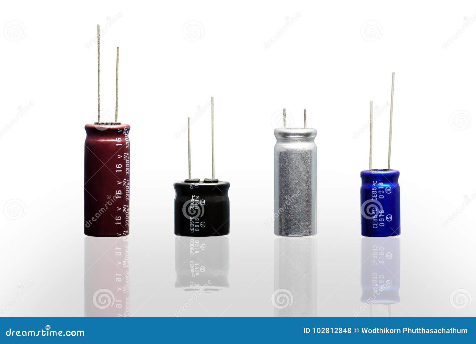 Condensatori Elettrolitici, Multi Colore E Molte Dimensioni, Isolati ...