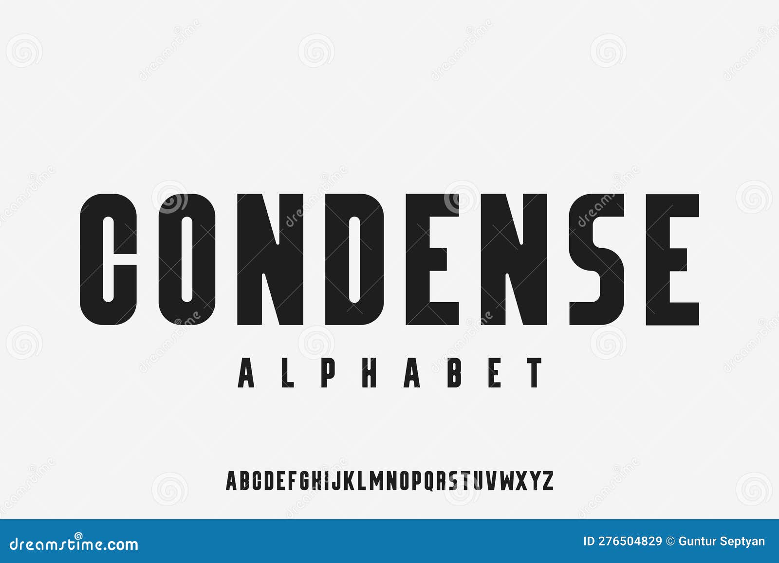 Condense Alphabet Font Design Stock Vector - Illustration of background ...