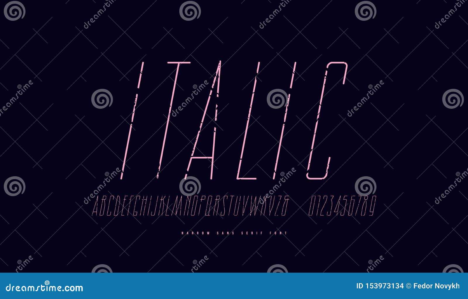 Condensed Italic Sans Serif Font Stock Vector - Illustration of elegant ... Condensed Italic Sans Serif Font Stock Vector - Illustration of elegant ...