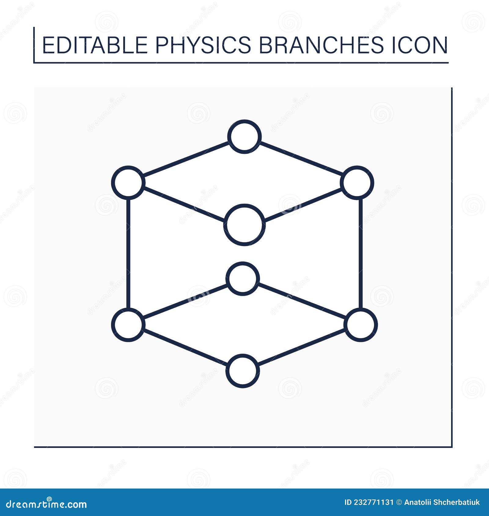 Condensed Matter Physics Line Icon Stock Vector - Illustration of ...
