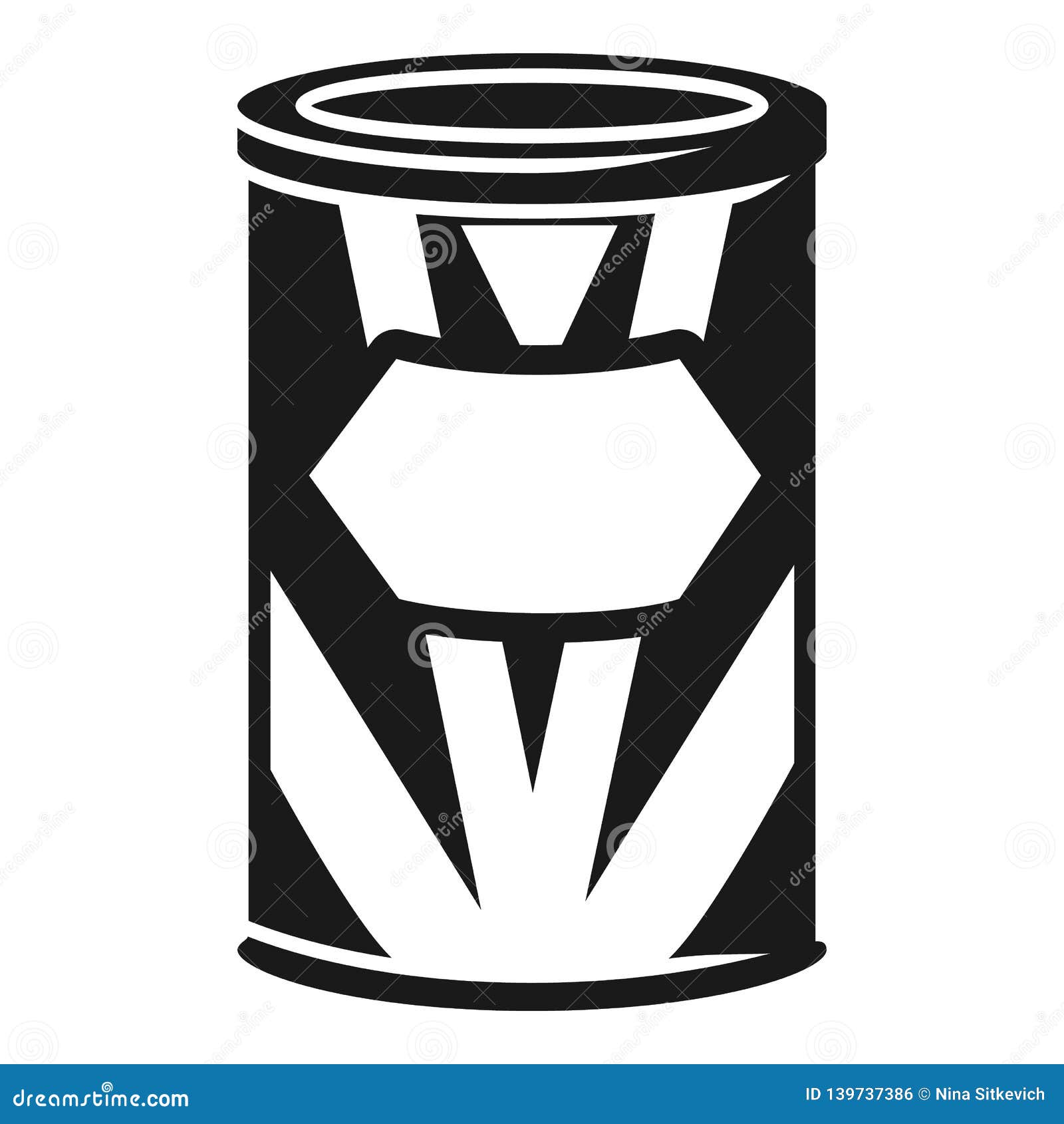 Condensed Milk Icon, Simple Style Stock Vector - Illustration of emblem ...