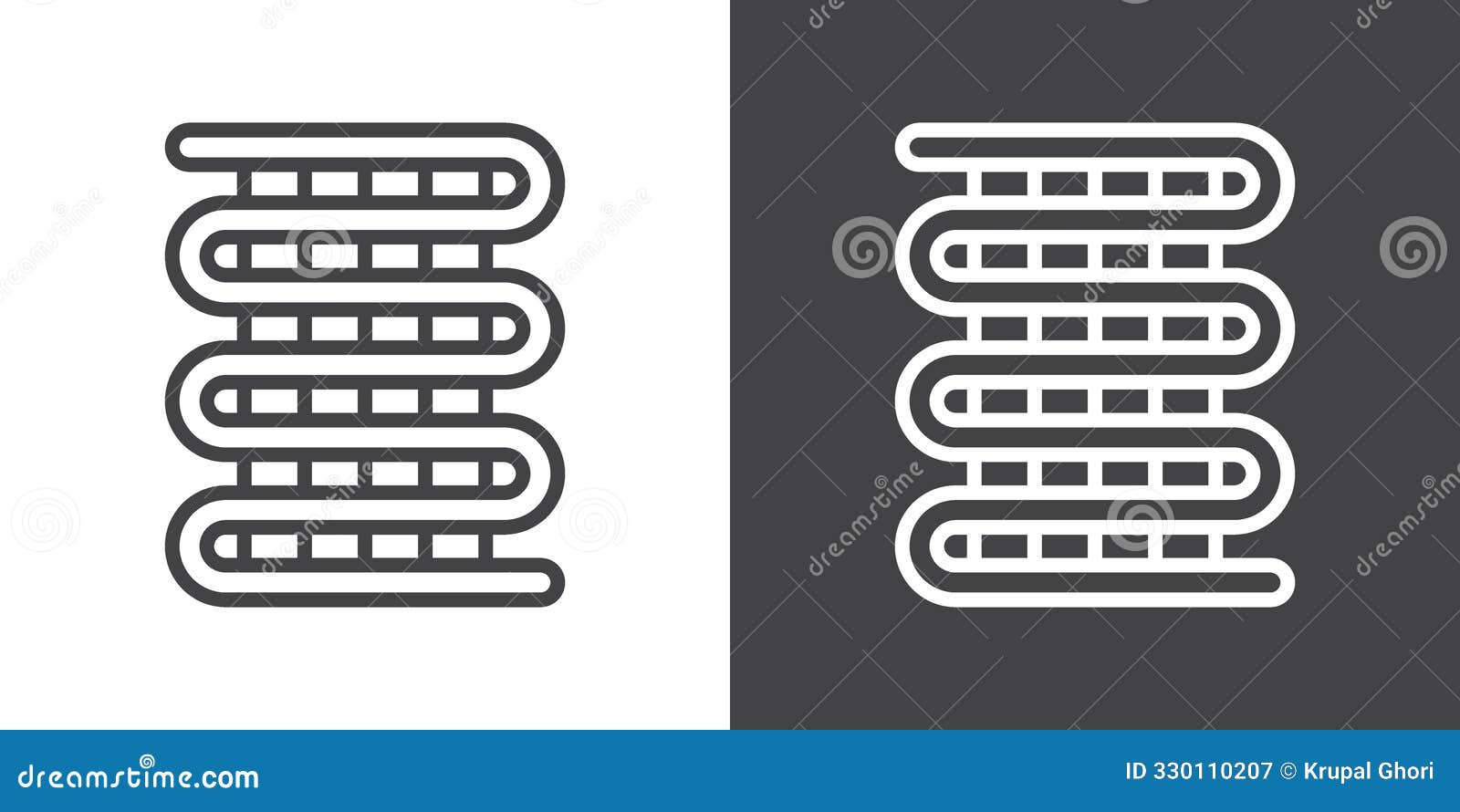 Condenser Coil Icon Isolated Flat Vector In Outline | CartoonDealer.com #335353871