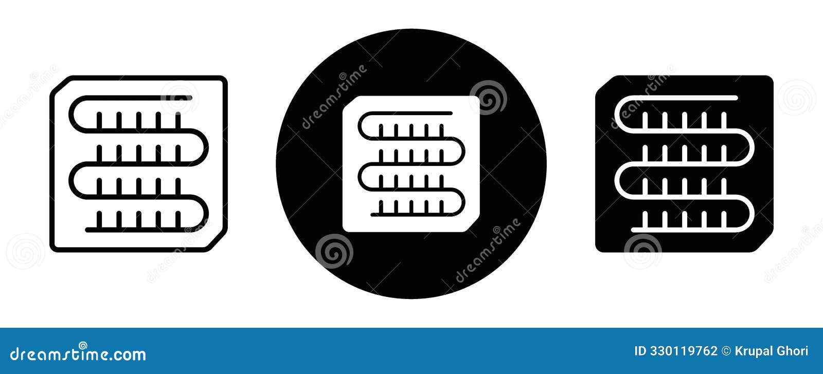 Condenser Coil Icon Isolated Flat Vector In Outline | CartoonDealer.com ...