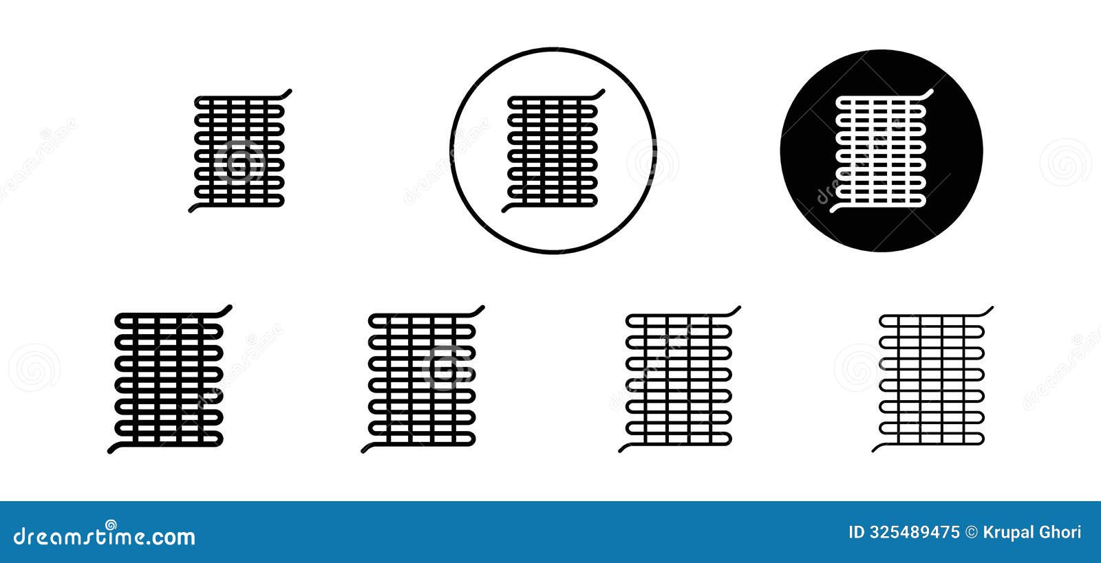 Condenser Coil Icon Isolated Flat Vector In Outline | CartoonDealer.com #335353871