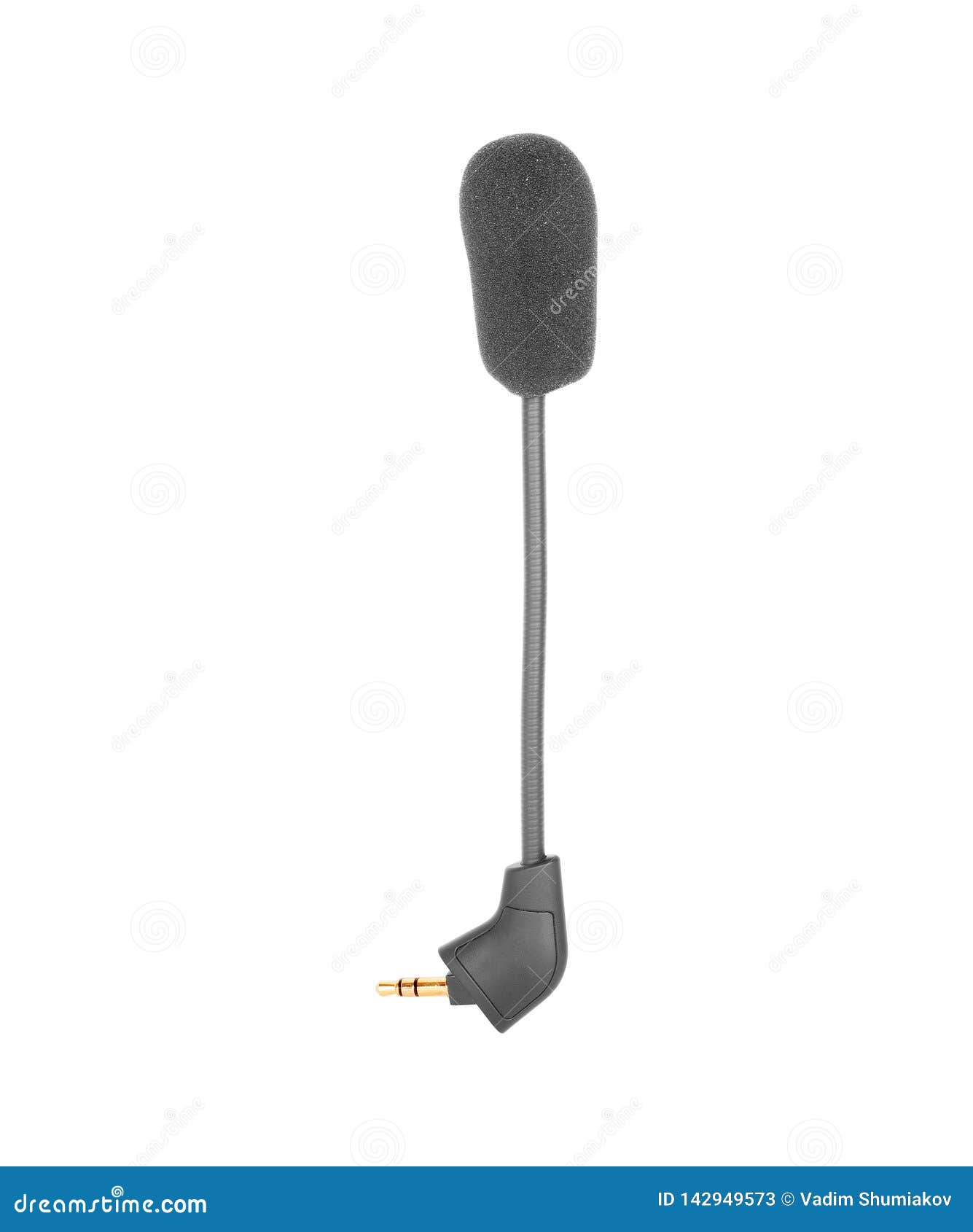 Condenser Lavalier Tie Clip Microphone, Tool Isolated On White ...