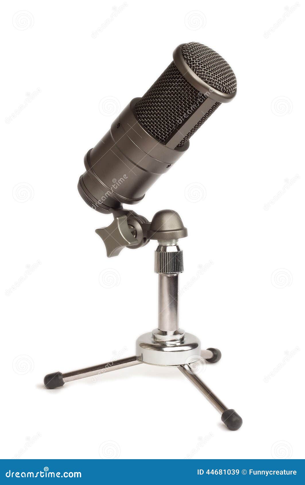 Condenser Mic on a Table Stand Stock Image - Image of microphone ...