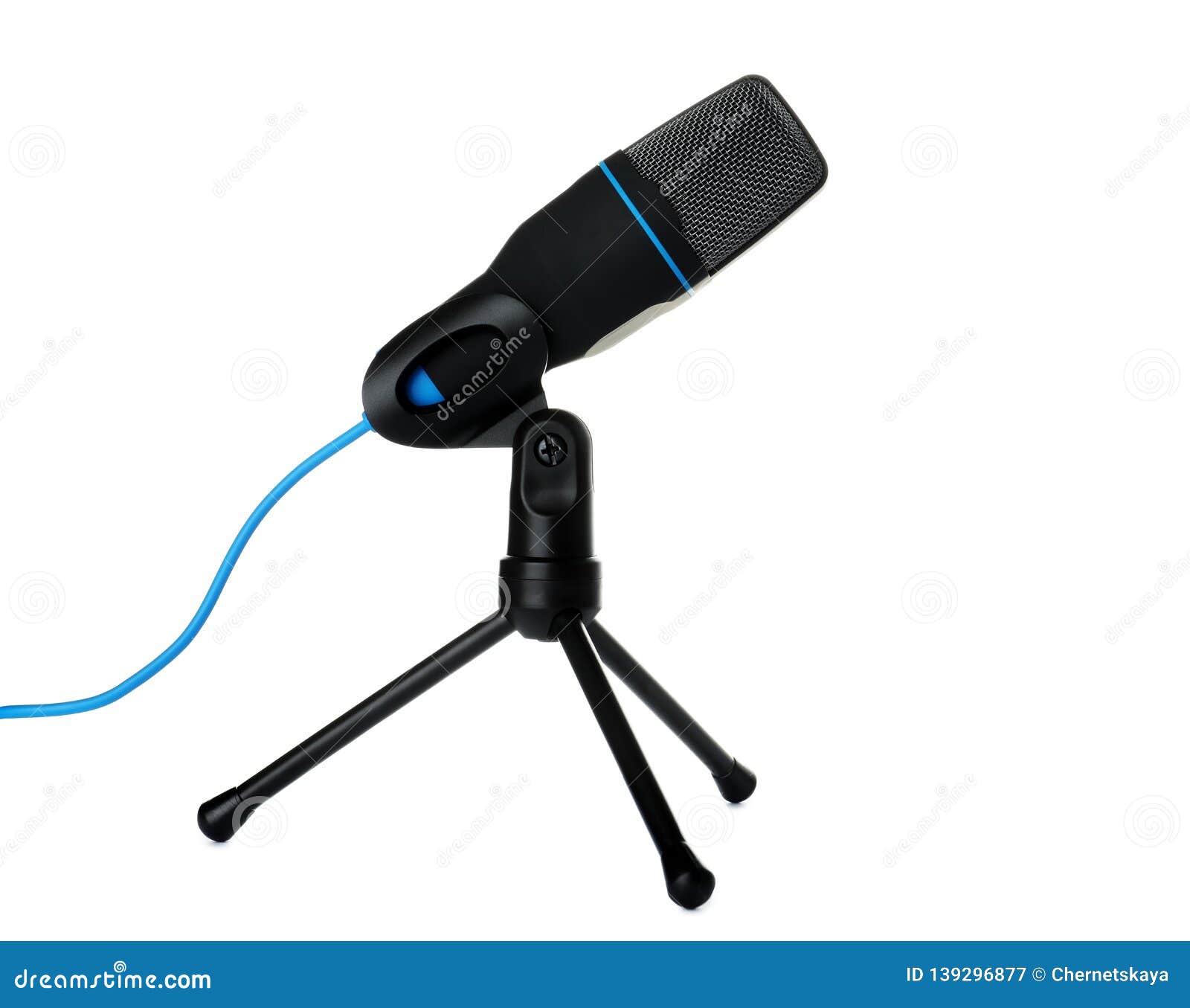Condenser Microphone with Holder Stock Image - Image of contest ...