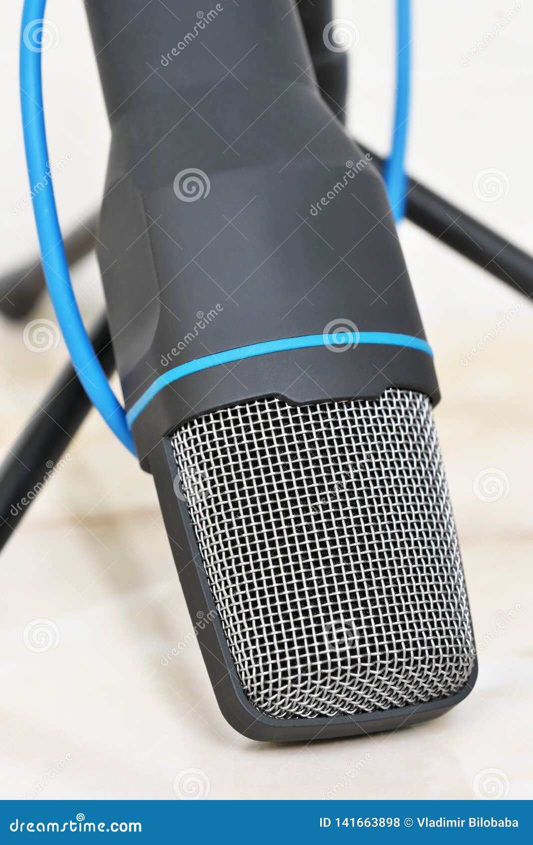 Condenser Microphone for Recording Sound Stock Photo - Image of ...