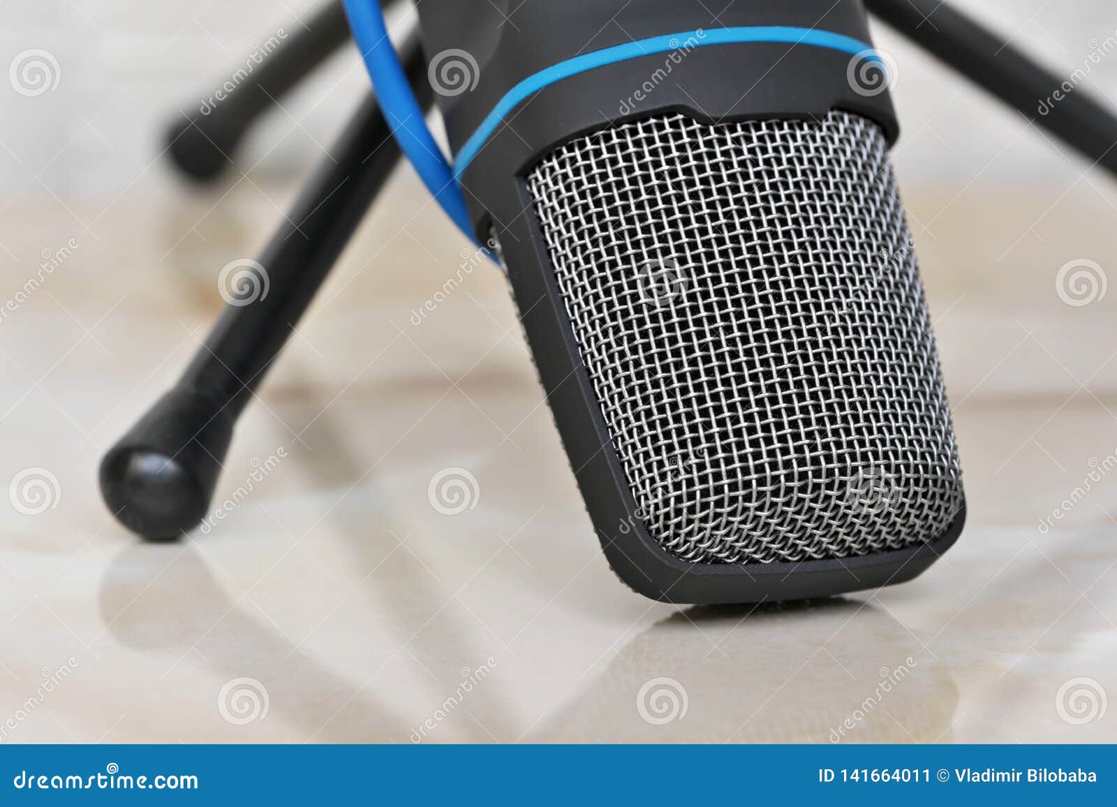 Condenser Microphone for Recording Sound Stock Image - Image of ...