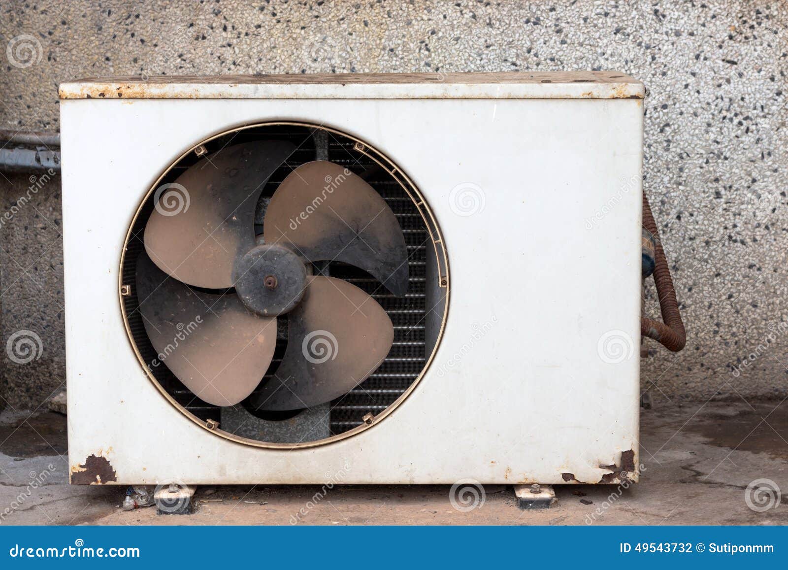 Condenser unit air old stock photo. Image of electric - 49543732