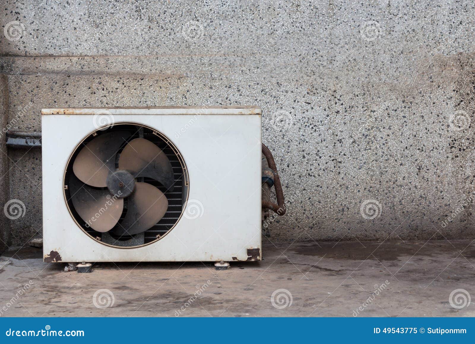 Condenser unit air old stock image. Image of cool, industrial - 49543775