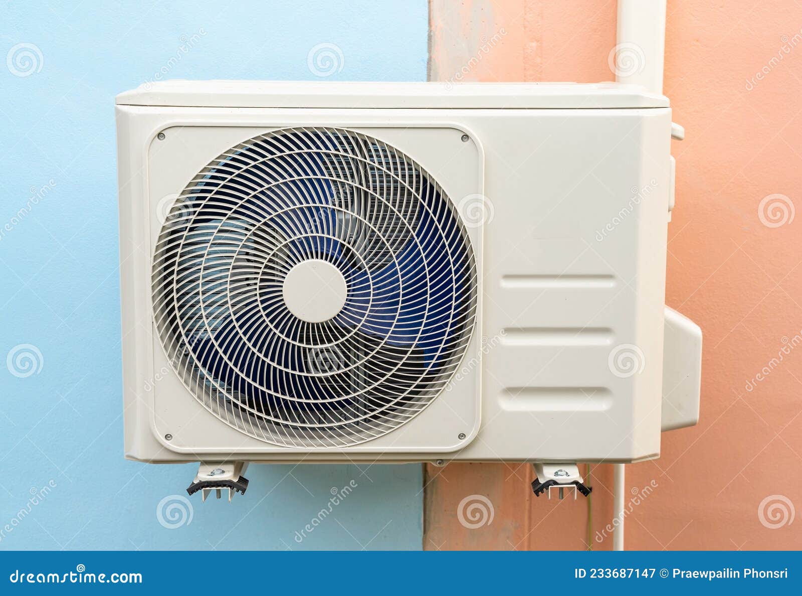 Condensing Unit of Air Conditioning Systems Stock Image - Image of ...