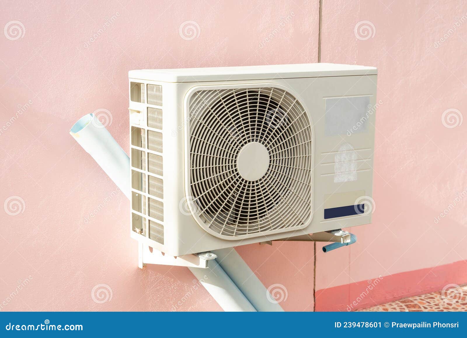 Condensing Unit of Air Conditioning Systems Stock Image - Image of ...